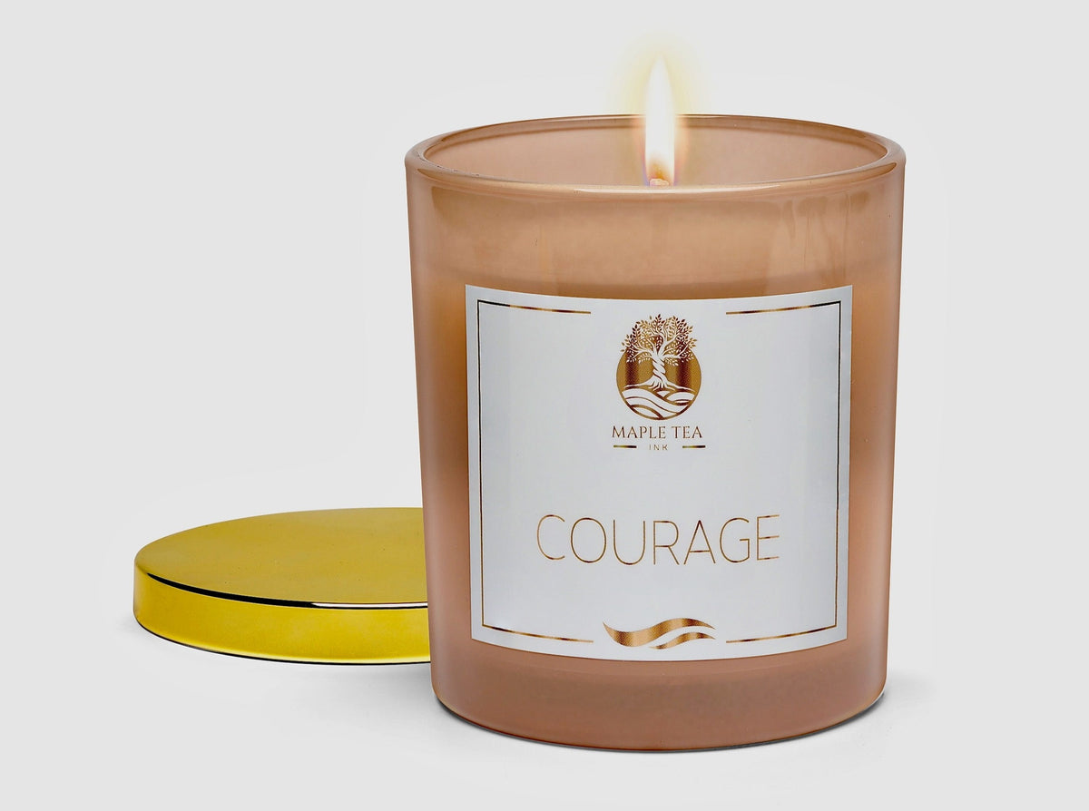 'Courage' Luxury Intention Candle — Maple Tea Ink